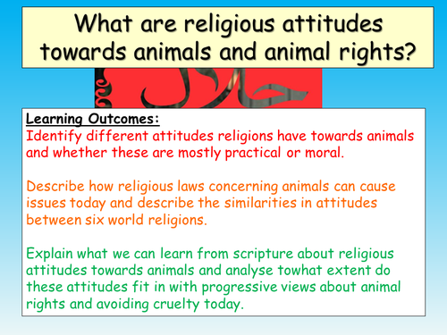 Religion and Animal Rights | Teaching Resources