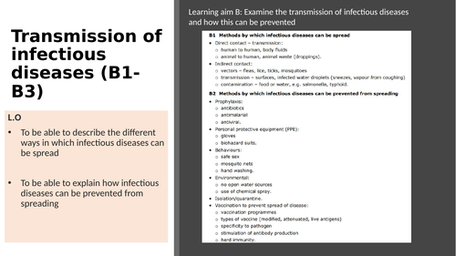 Unit 12 Diseases Assignment B - BTEC L3 Applied Science | Teaching ...