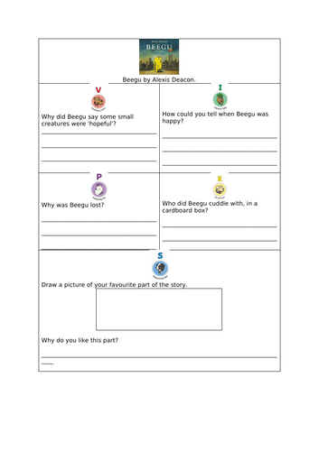 English Literacy Y1 Y2 VIPRS Comprehension Questions Bundle | Teaching ...