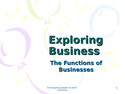 BTEC Level 3 Business Unit 1 : Exploring Business - Learning Aim B ...