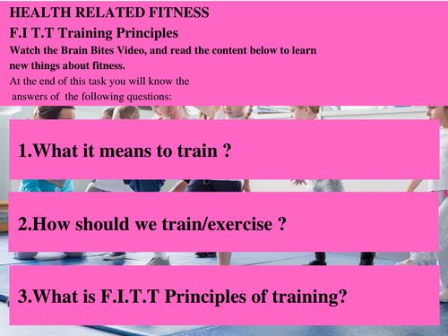 The Components of Health Related Fitness | Teaching Resources