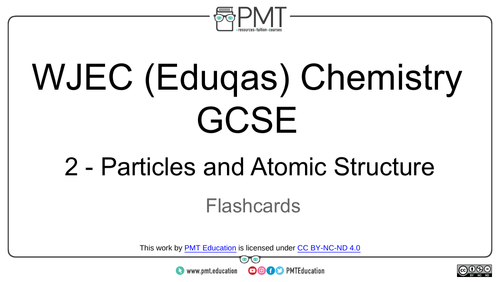 WJEC Eduqas GCSE Chemistry Flashcards | Teaching Resources