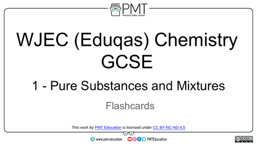 WJEC Eduqas GCSE Chemistry Flashcards | Teaching Resources WJEC Eduqas GCSE Chemistry Flashcards | Teaching Resources