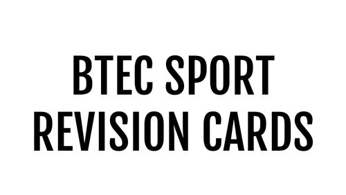 BTEC Sport Revision Cards | Teaching Resources