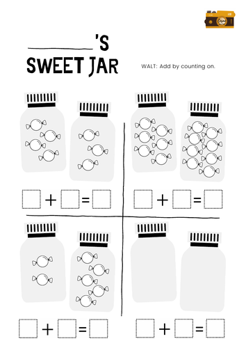 KS1 Addition Sweet Jars | Teaching Resources