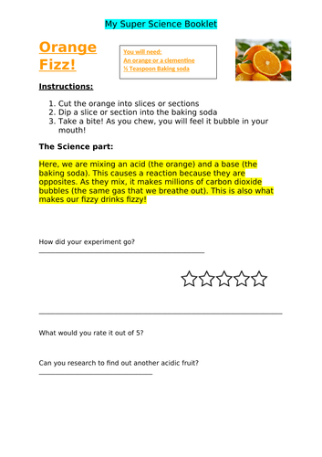 My Super Science Booklet (Great for Home Learning or Science Week ...
