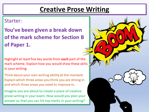 Eduqas Creative Prose Writing | Teaching Resources