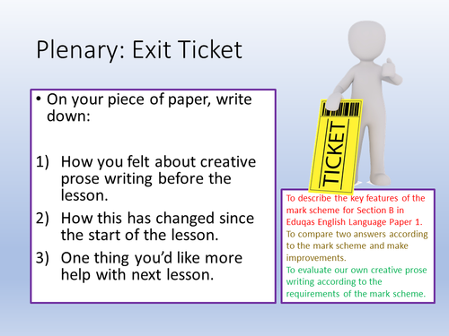 Eduqas Creative Prose Writing | Teaching Resources