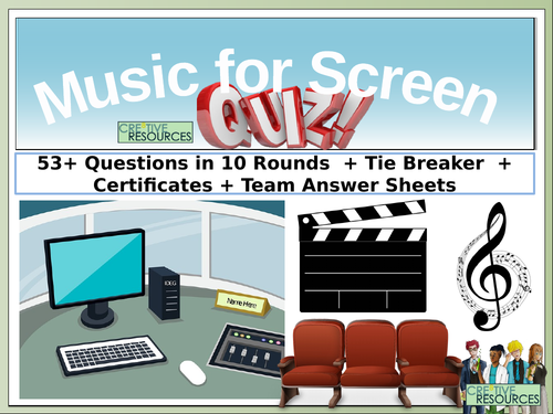 Music for Screen Quiz | Teaching Resources