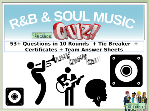 RnB and Soul Music Quiz | Teaching Resources