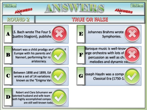 Western Classical Music Quiz | Teaching Resources