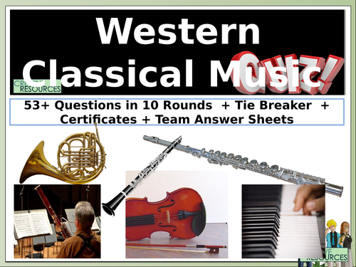 Western Classical Music Quiz | Teaching Resources