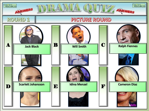 Back to School Quiz - Drama & English | Teaching Resources