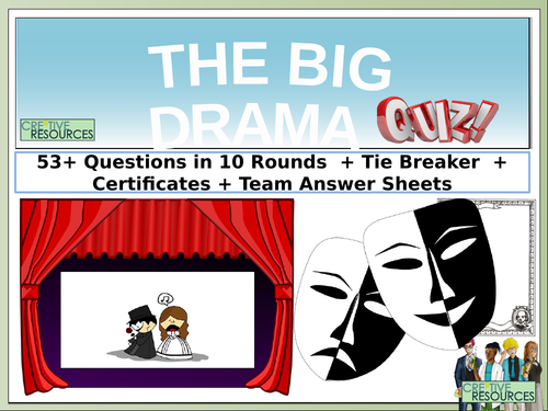 Back to School Quiz - Drama & English | Teaching Resources