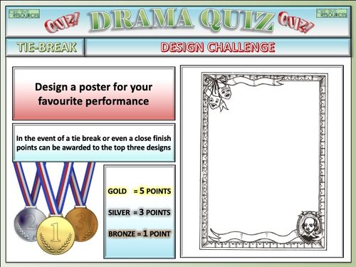 Back to School Quiz - Drama & English | Teaching Resources