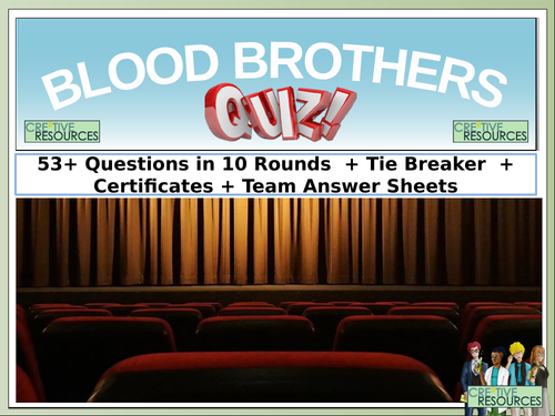 Blood Brothers Quiz | Teaching Resources
