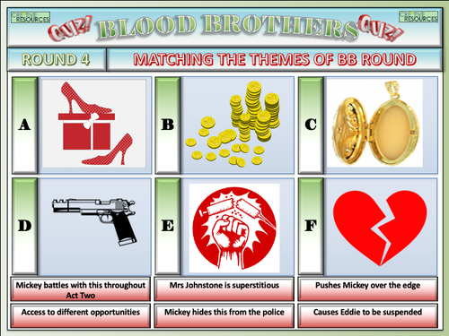 Blood Brothers Quiz | Teaching Resources
