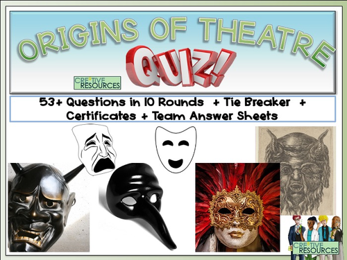 Origins and history of Theatre Drama Quiz | Teaching Resources