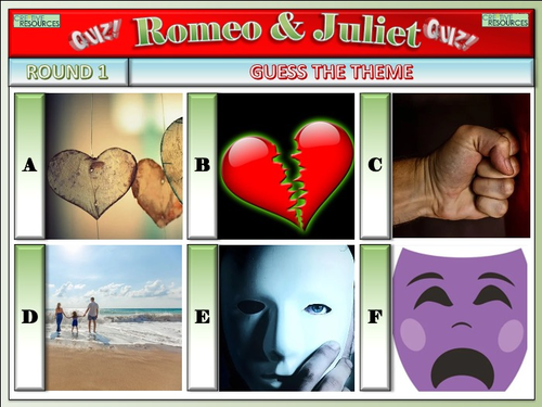 Shakespeare - Romeo and Juliet Quiz | Teaching Resources