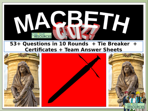 Macbeth Quiz - Shakespeare | Teaching Resources