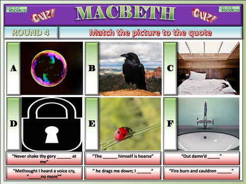 Macbeth Quiz - Shakespeare | Teaching Resources