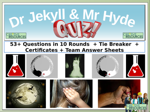Dr Jekyll and Mr Hyde Quiz | Teaching Resources