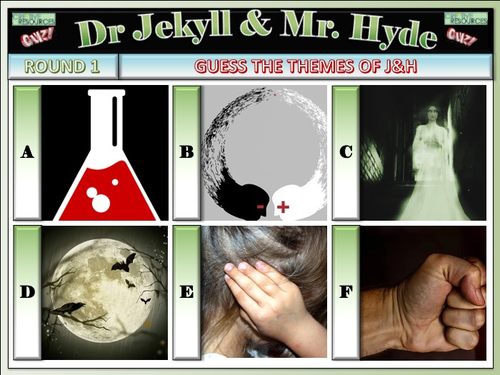 Dr Jekyll and Mr Hyde Quiz | Teaching Resources