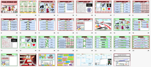 Twelfth Night - Shakespeare Quiz | Teaching Resources