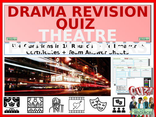 Theatre Practitioners Quiz | Teaching Resources
