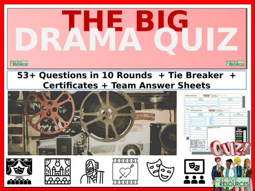 End of Term Drama Quiz | Teaching Resources