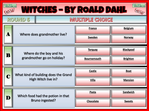 The Witches Quiz | Teaching Resources