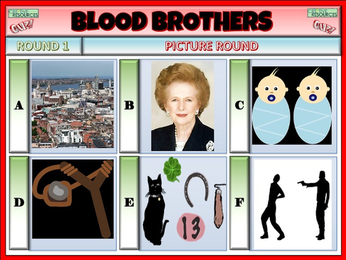 Blood Brothers Quiz | Teaching Resources