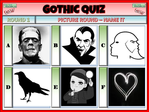 Gothic Quiz | Teaching Resources