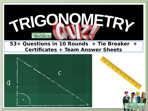 Trigonometry Maths Quiz | Teaching Resources
