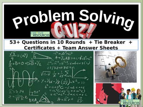 Problem Solving Maths Quiz | Teaching Resources