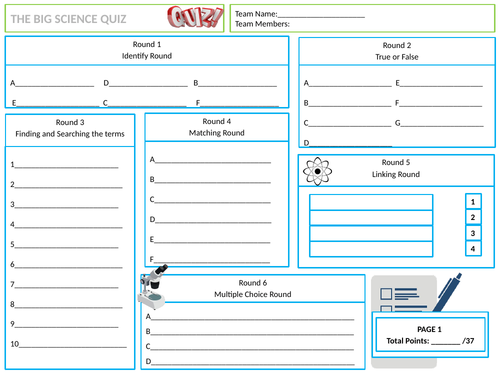End of Year Science Quiz | Teaching Resources