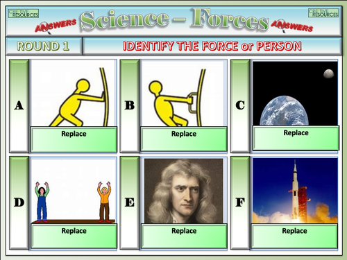 Forces Science Quiz | Teaching Resources