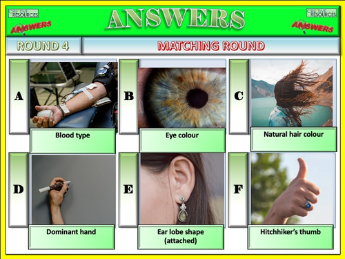 Genetics Science Quiz | Teaching Resources