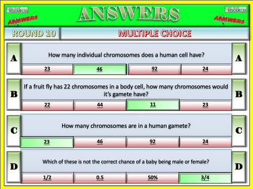 Genetics Science Quiz | Teaching Resources