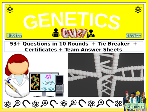 Genetics Science Quiz | Teaching Resources