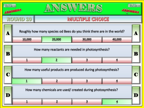 Plants and photosynthesis Science Quiz | Teaching Resources