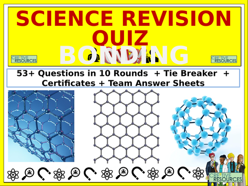 Bonding Chemistry Science Quiz | Teaching Resources