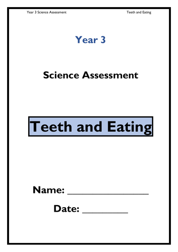 Year 3 - Teeth and Eating - Unit of Work + Resources | Teaching Resources