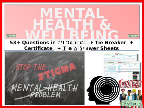 Mental Health and Wellbeing Quiz | Teaching Resources