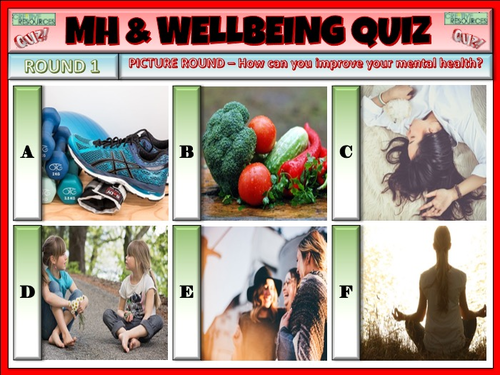Mental Health and Wellbeing Quiz | Teaching Resources