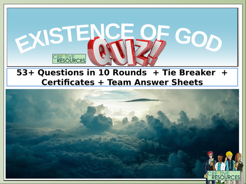 The existence of God | Teaching Resources