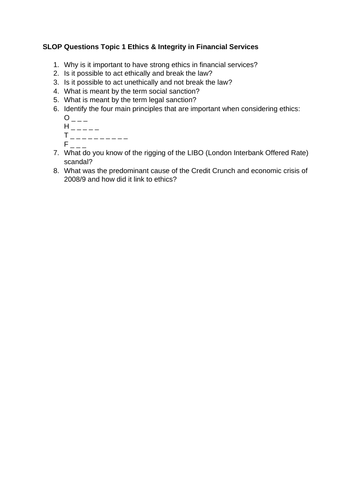 CISI Level 2 Fundamentals of Financial Services Revision Pack ...