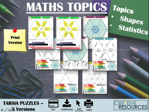 Numbers Statistics Tarsia Maths Puzzles | Teaching Resources