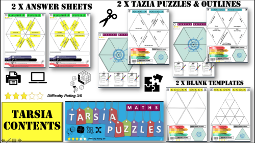 Numbers Statistics Tarsia Maths Puzzles | Teaching Resources