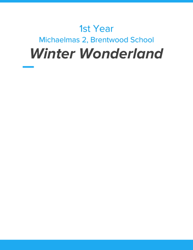 Winter Wonderland | Teaching Resources